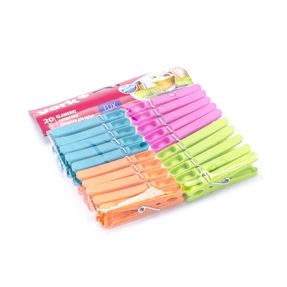 York ruhacsipesz készlet, 20 db-os, műanyag, többszínű - eMAG.hu