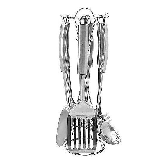 Set 6 ustensile pentru bucatarie Tadar, Otel inoxidabil, Argintiu - eMAG.ro