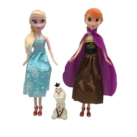 Set papusi Ana, Elsa si Olaf Frozen 23 cm - eMAG.ro