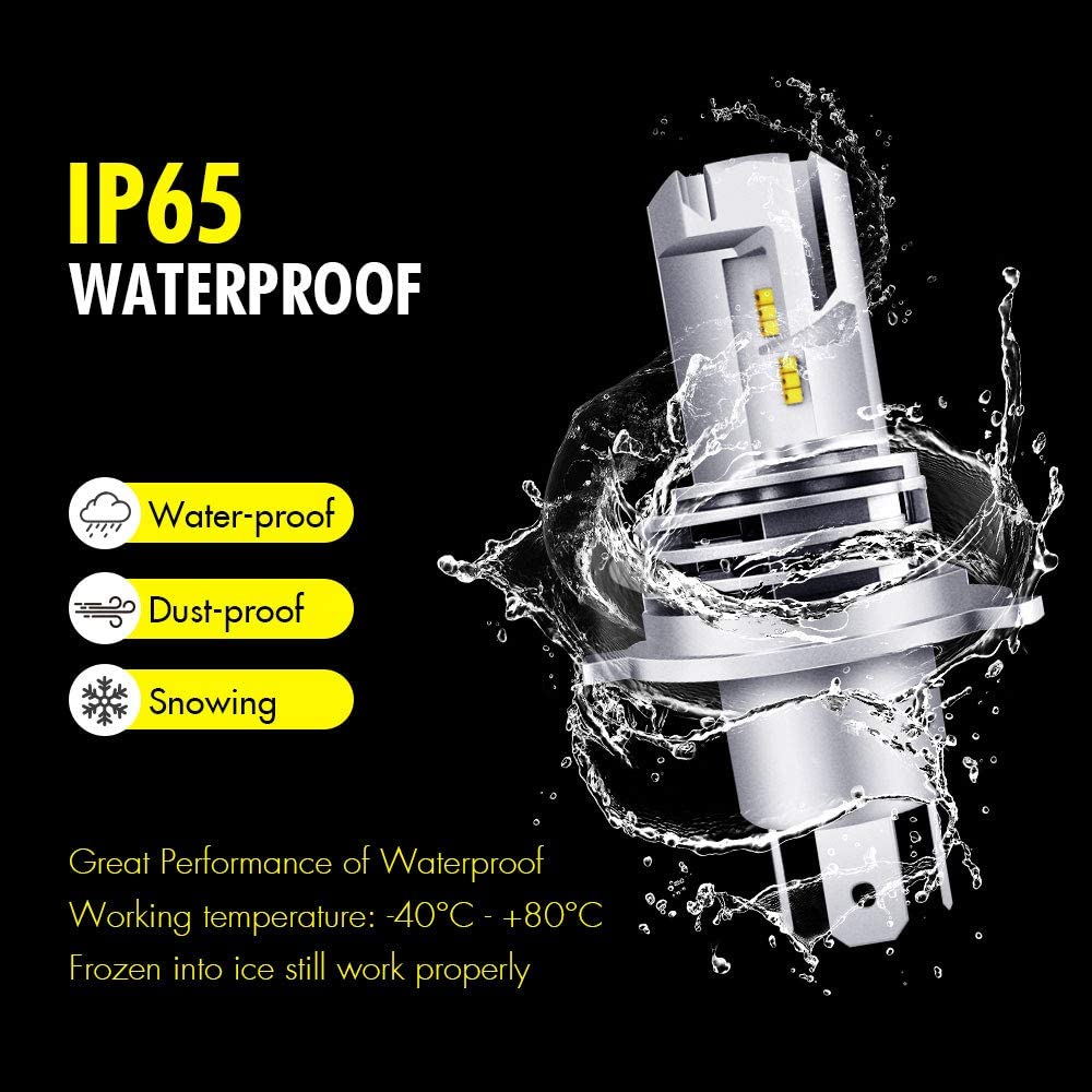 Kit 2X Becuri LED H4 Flexzon, M3, 5000lm, 6500K, 12V 24V, 50W, Pentru Masina, Motocicleta ...