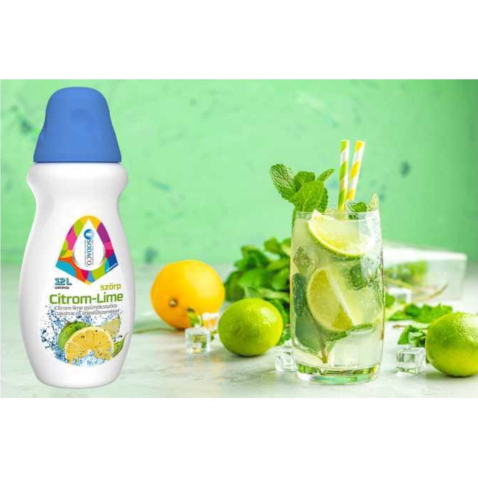 SodaCo citrom-lime ízű gyümölcs szörp, 500 ml - eMAG.hu