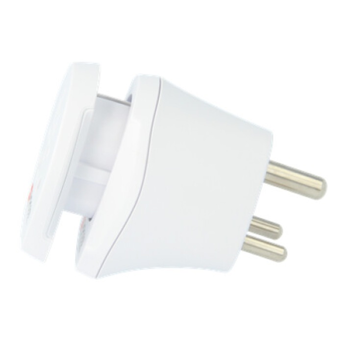 Adaptor conector priza, SKROSS, India, Alb - eMAG.ro
