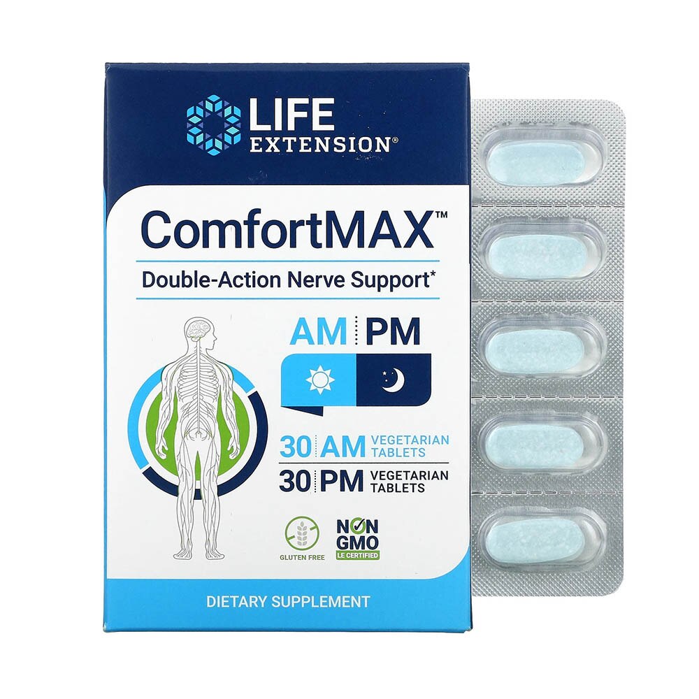 ComfortMAX, Sistem Nervos, Antiinflamator Celular, Life Extension, 30 ...