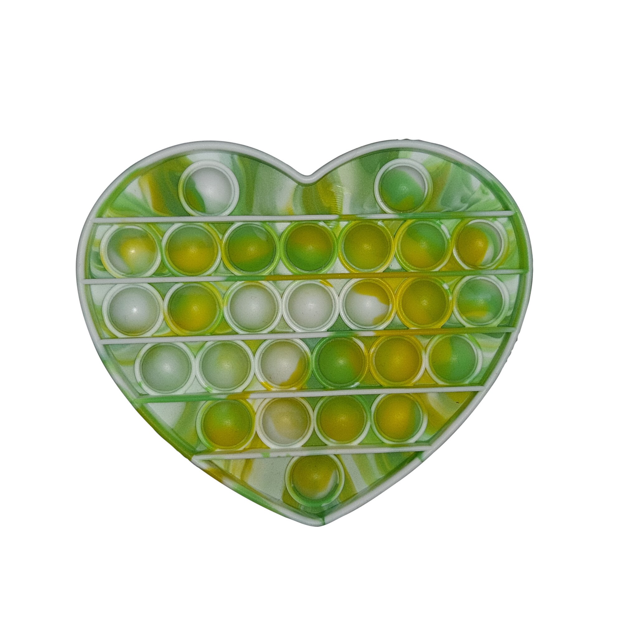 Jucarie anti-stres POP IT inima - verde, galben, alb K KATHODE - eMAG.ro