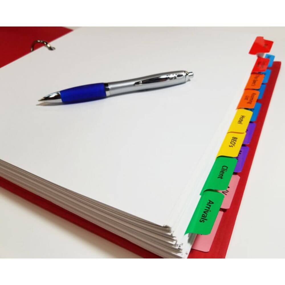 Index A4 Maxi Esselte, Plastic, cu 10 Separatoare Colorate - eMAG.ro