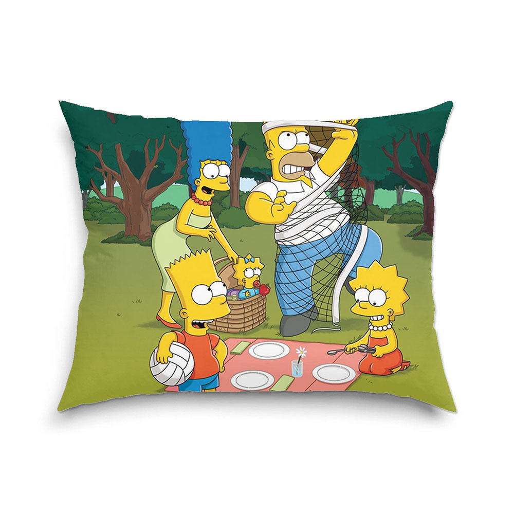 Dekoratív párna Art Star, Simpson család pikniken, Animációk, Modern ...
