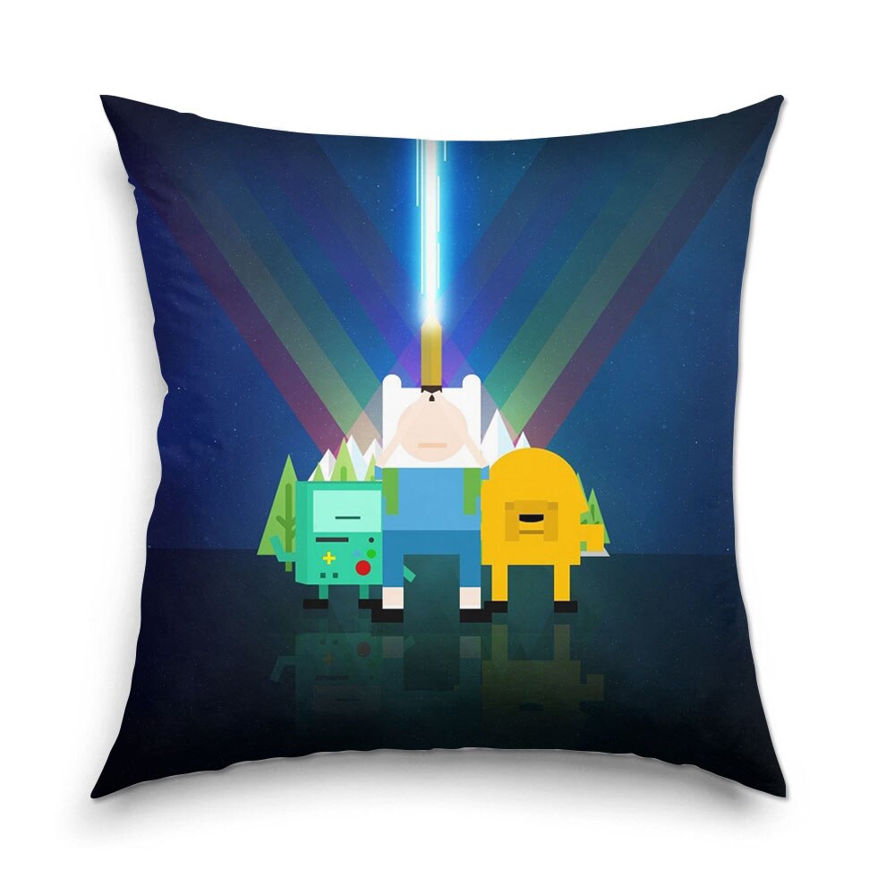 Dekoratív párna Art Star, Adventure Times Finn Jake és Beemo, Animációk ...