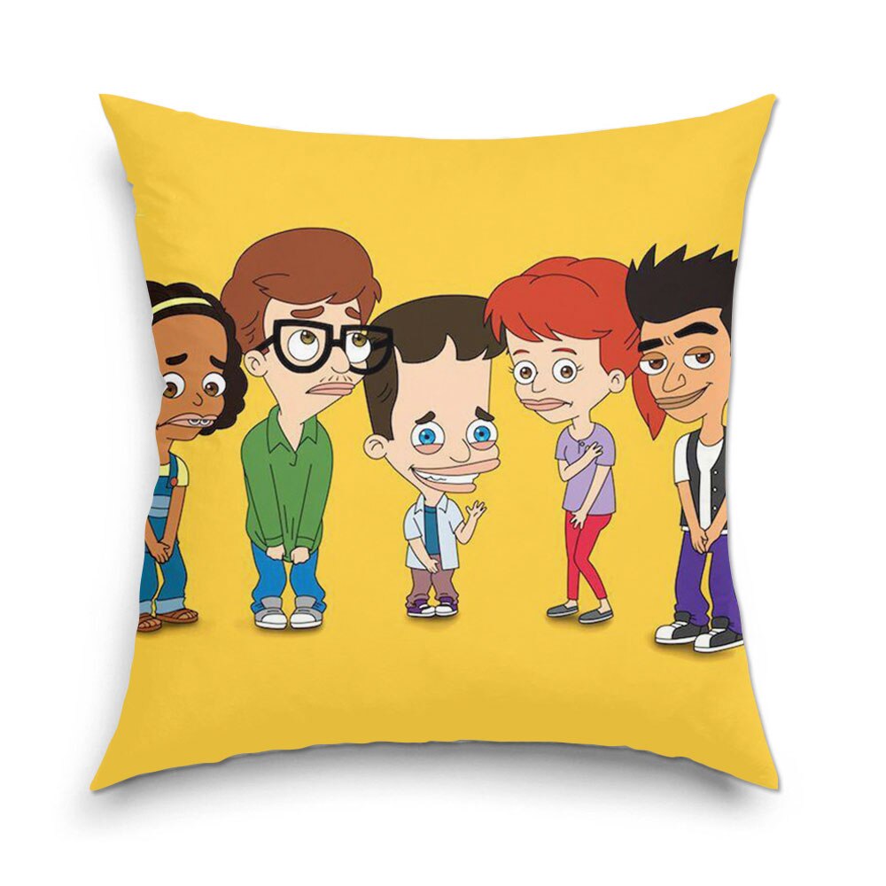 Art Star díszpárna, Big Mouth sárga háttér, Animációk, Modern ...