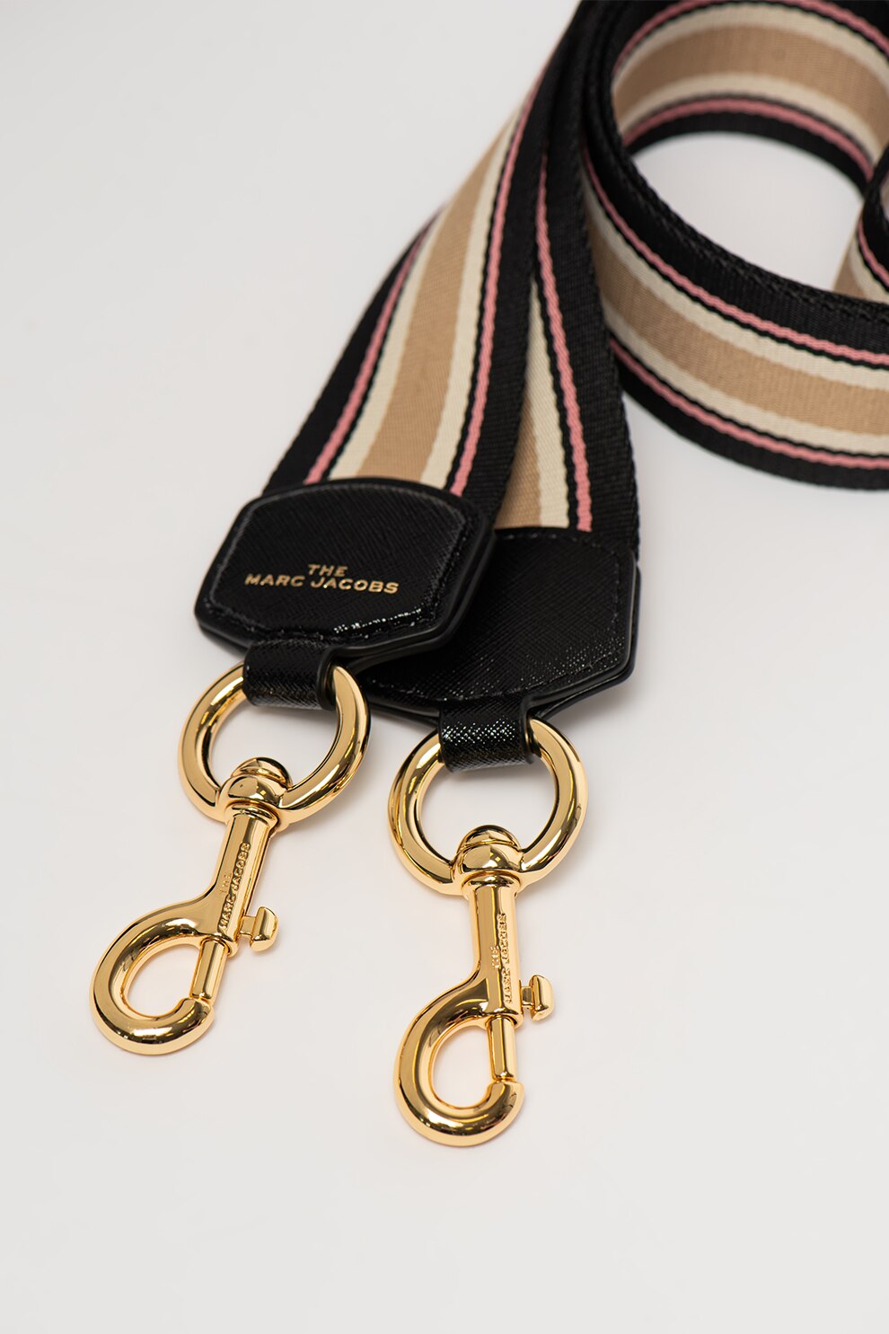 Marc Jacobs, Geanta crossbody de piele Snapshot, Alb, Roz garoafa, Bej ...