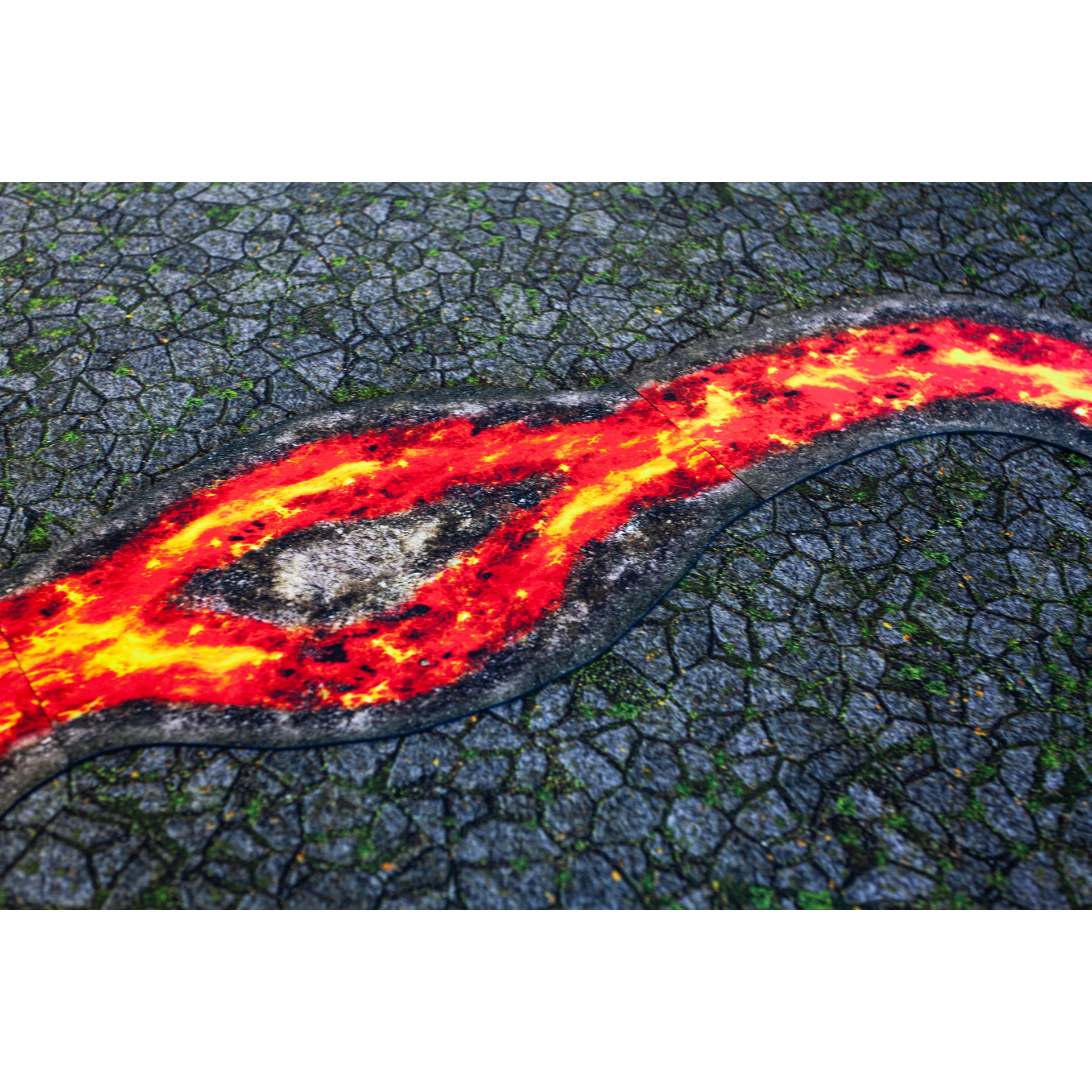 Set de teren, PLAYMATS, 2D de rauri modulare Lava, 7 piese, multicolor ...