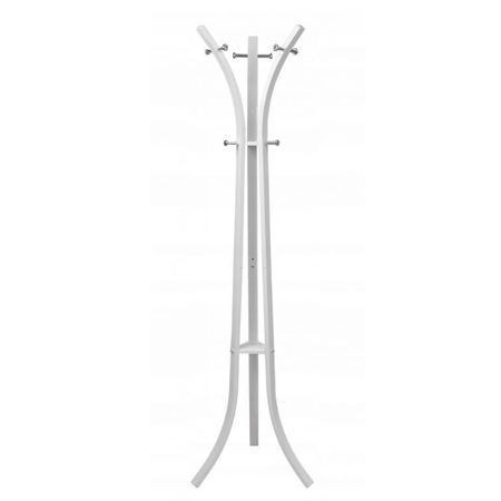 Cuier hol tip pom, IMK, otel, alb, 3 picioare, 9 agatatori, 50 x 176 cm ...