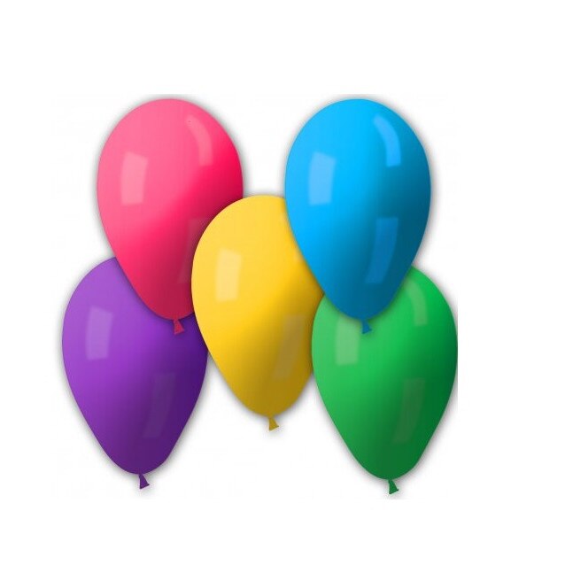 Set 100 buc baloane party, 26cm, colorate - eMAG.ro