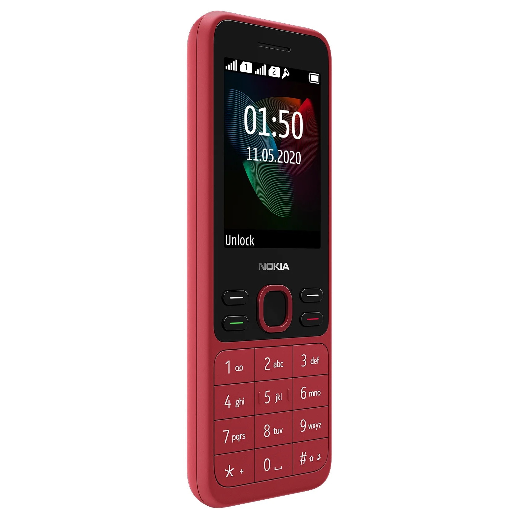 Nokia 150 (2020) Mobiltelefon, Kártyafüggetlen, Dual Sim, Piros - eMAG.hu