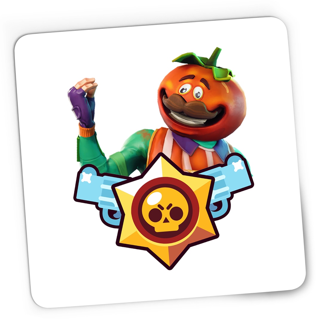 Игрална подложка за мишка Tomato Man Fortnite Brawl Stars, 21x19 см ...