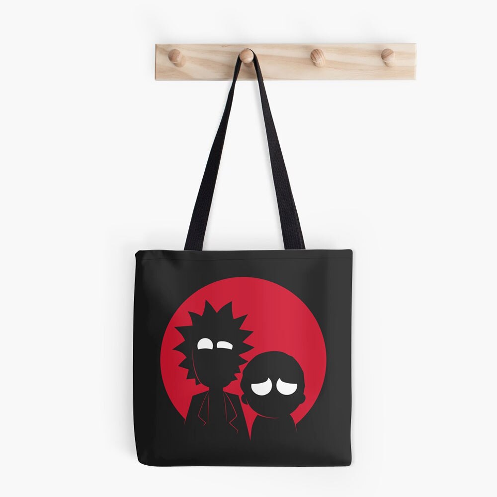 Geanta Tote Bag Art Star, Rick si Morty cerc rosu, Model Multicolor, 40 ...