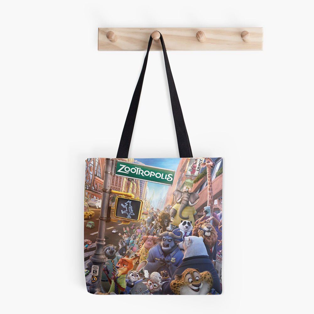 Geanta Tote Bag Art Star, Zootopia Zootropolis, Model Multicolor, 40 x ...