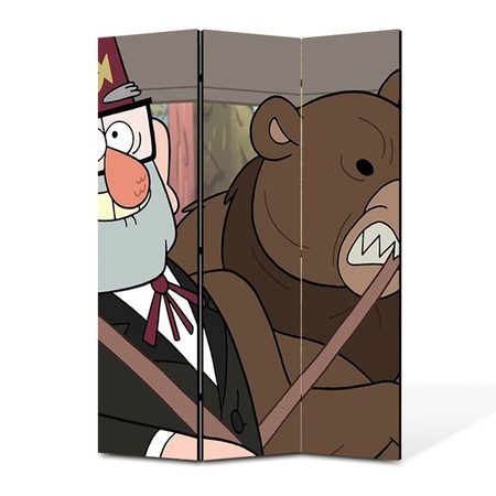 Paravan 3 piese Premium TrueColor, Art Star, Unchiul Stan in masina cu ...