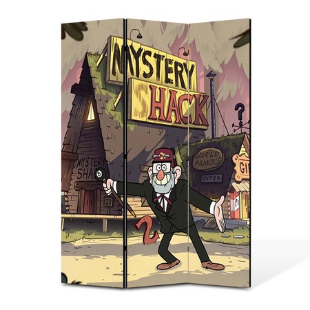 Paravan 3 piese Premium TrueColor, Art Star, Mystery Shack prezentata ...