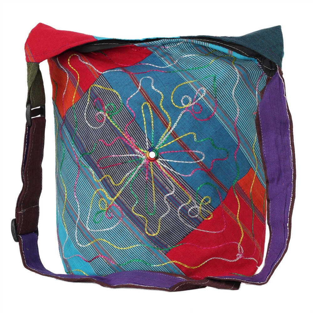 Geanta UNICAT din material textil, handmade in Nepal, EMLHB194 - eMAG.ro