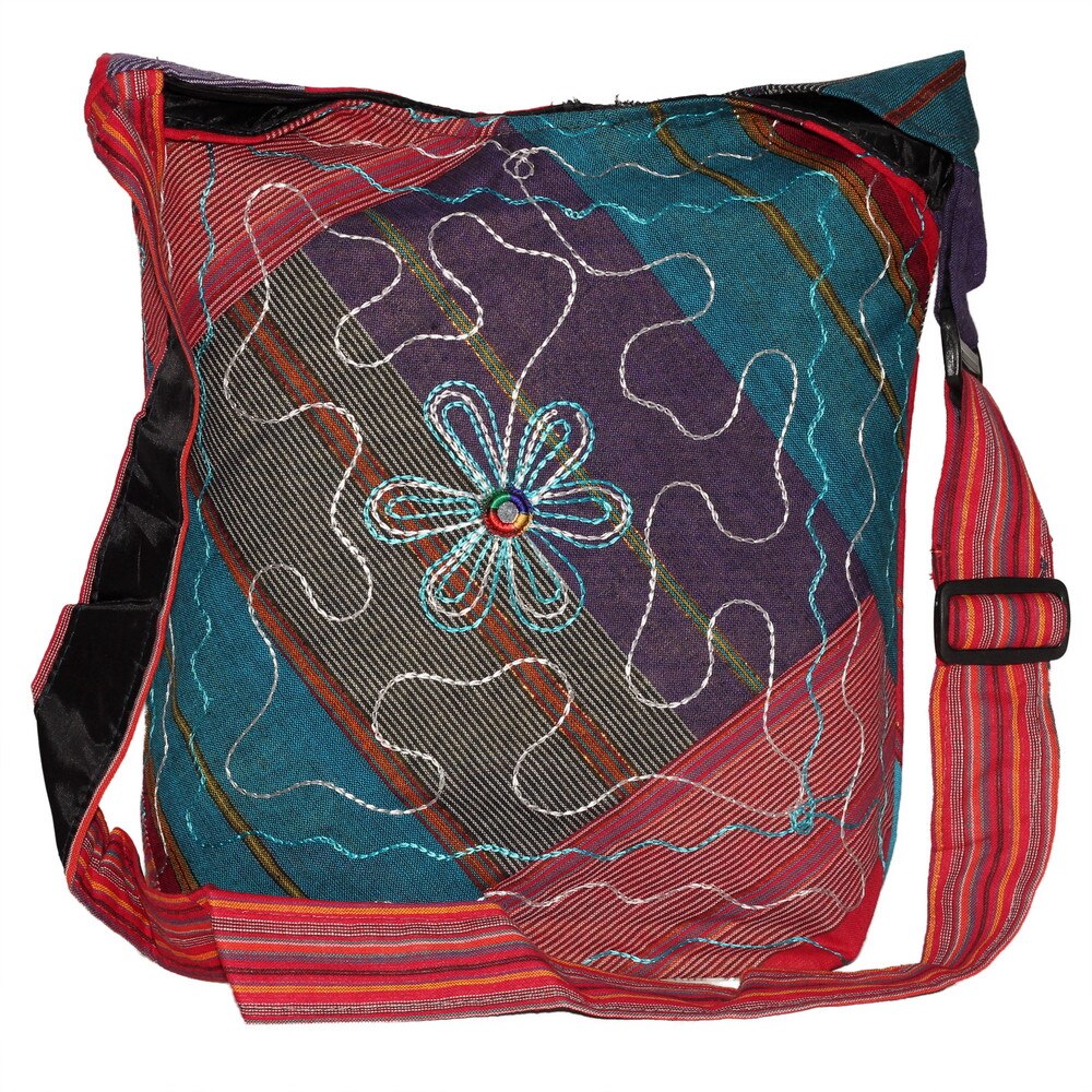 Geanta UNICAT din material textil, handmade in Nepal, EMLHB203 - eMAG.ro