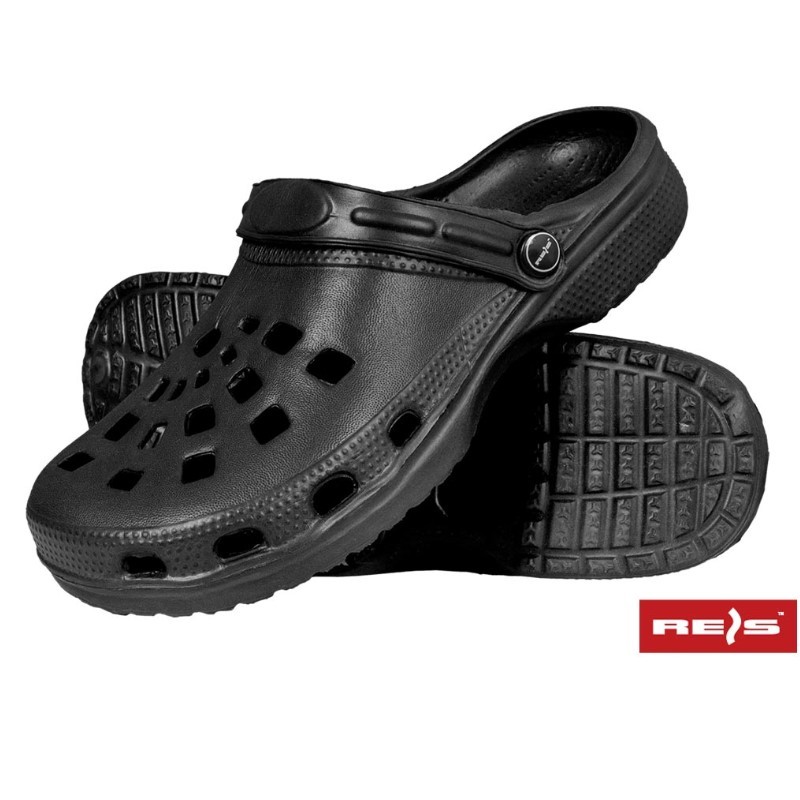 Papuci de protectie Flip-Flop, REIS, EVA, Negru, 36 - eMAG.ro