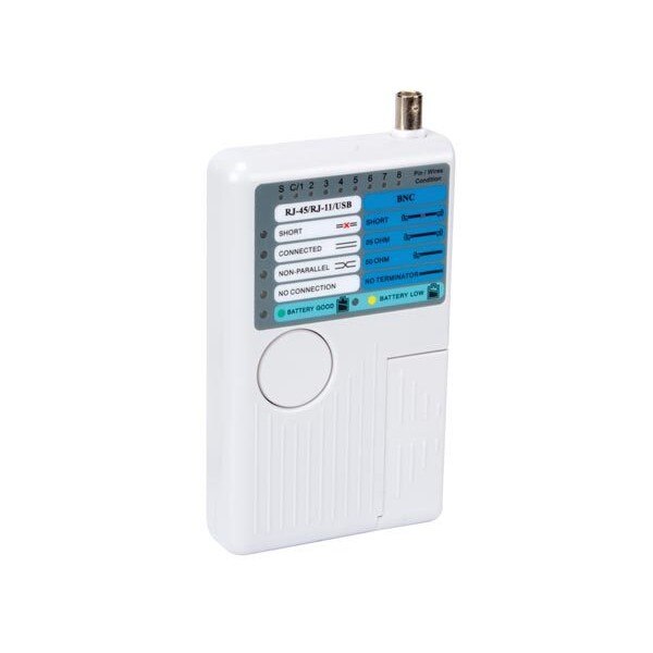 Tester cabluri 5-in-1 RJ45/RJ11/USB/BNC Velleman - eMAG.ro