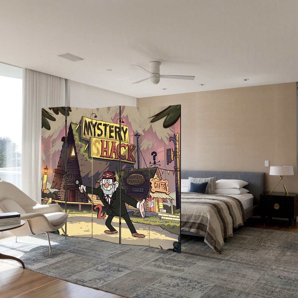 Paravan 5 piese Premium TrueColor, Art Star, Mystery Shack prezentata ...