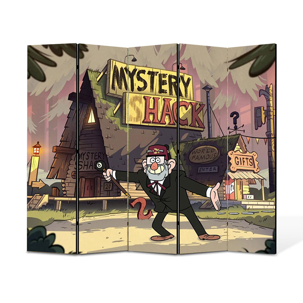 Paravan 5 piese Premium TrueColor, Art Star, Mystery Shack prezentata ...