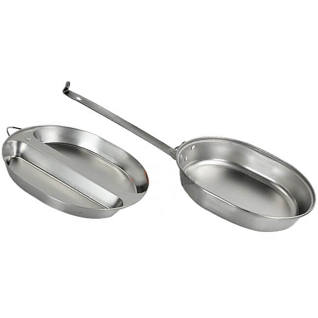 Комплект за готвене, MIL-TEC, Неръждаема стомана, Сребрист - eMAG.bg