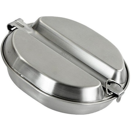 Комплект за готвене, MIL-TEC, Неръждаема стомана, Сребрист - eMAG.bg