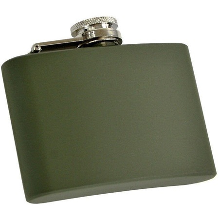 Butelca metalica, MIL-TEC, Otel inoxidabil, 110ml, Verde - eMAG.ro