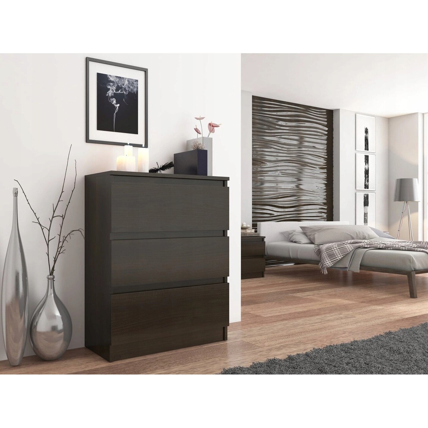 Comoda moderna, PVC, R-3 WENGE, 76x40x70 - eMAG.ro