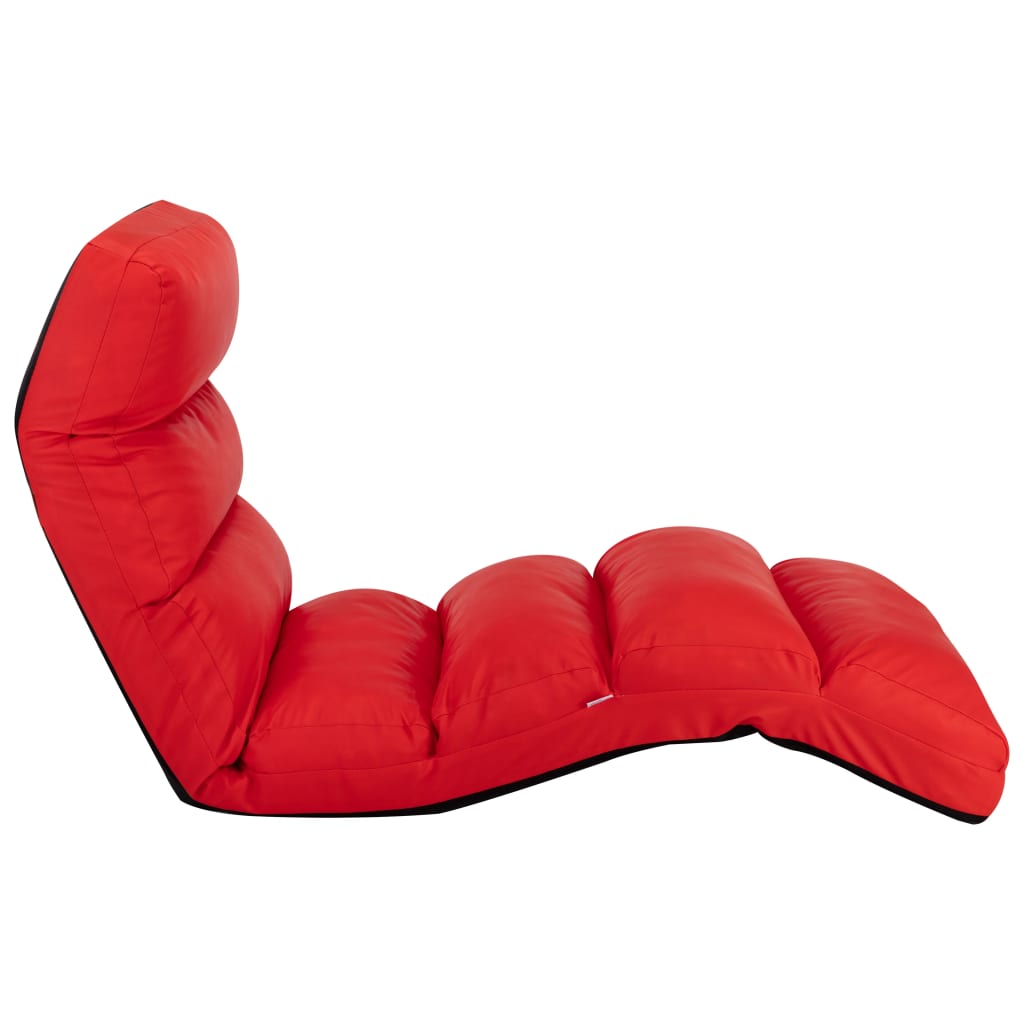 Scaun pliabil de podea, vidaXL, Piele artificiala, 175 x 56 x 20 cm ...