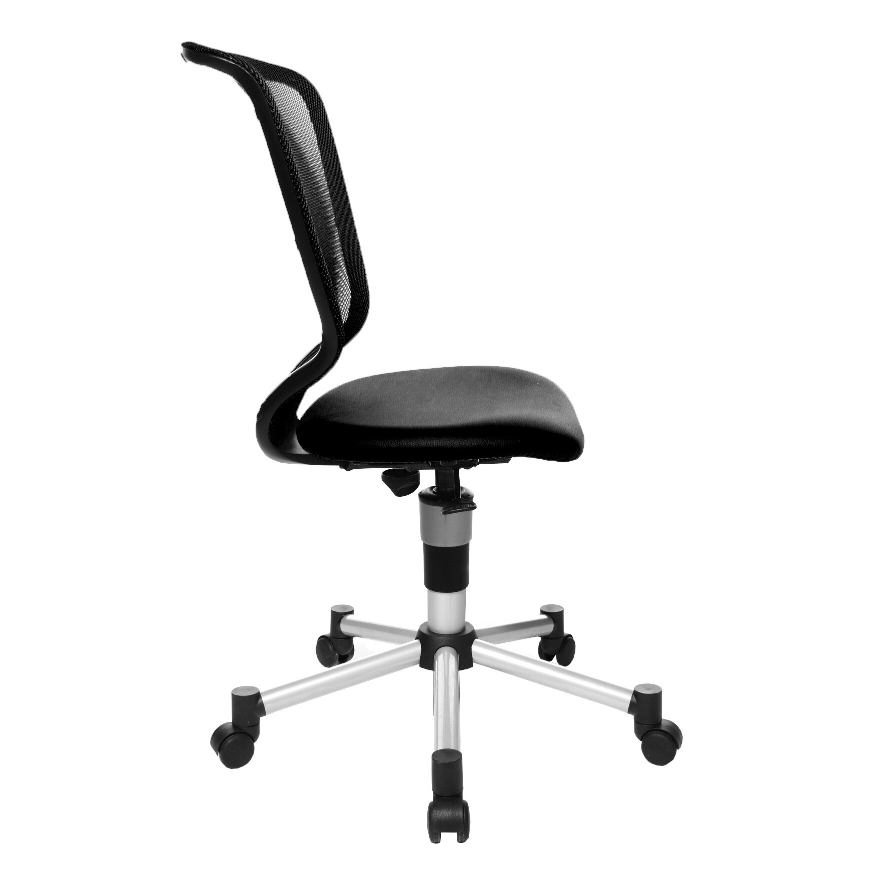 Scaun de birou pivotant pentru copii TOP STAR TITAN JUNIOR, mesh negru ...