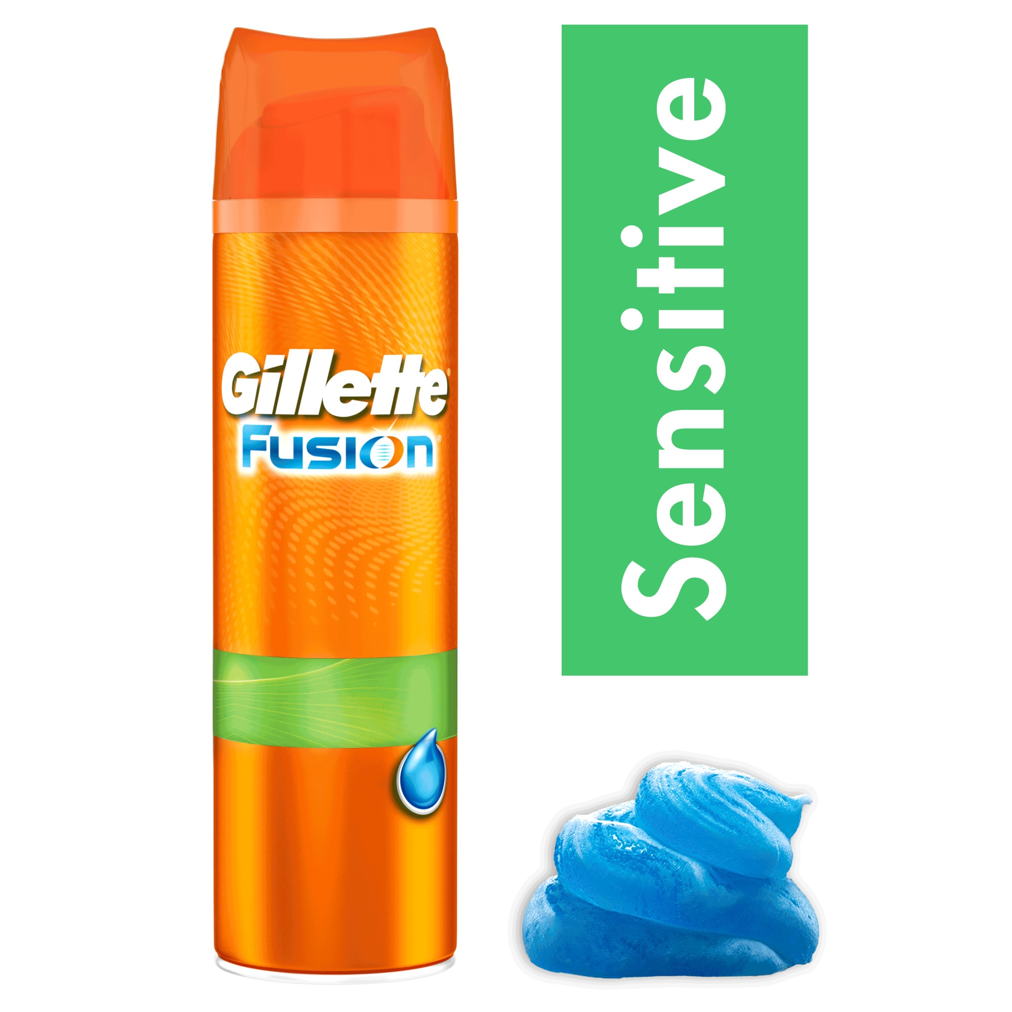 Gillette Fusion Sensitive гел за бръснене, 200 мл - eMAG.bg