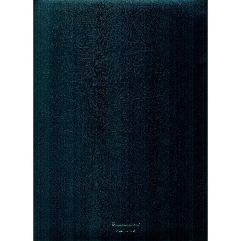 Clasor timbre Leuchtturm 64 pagini negre, A4, coperta din piele culoare ...