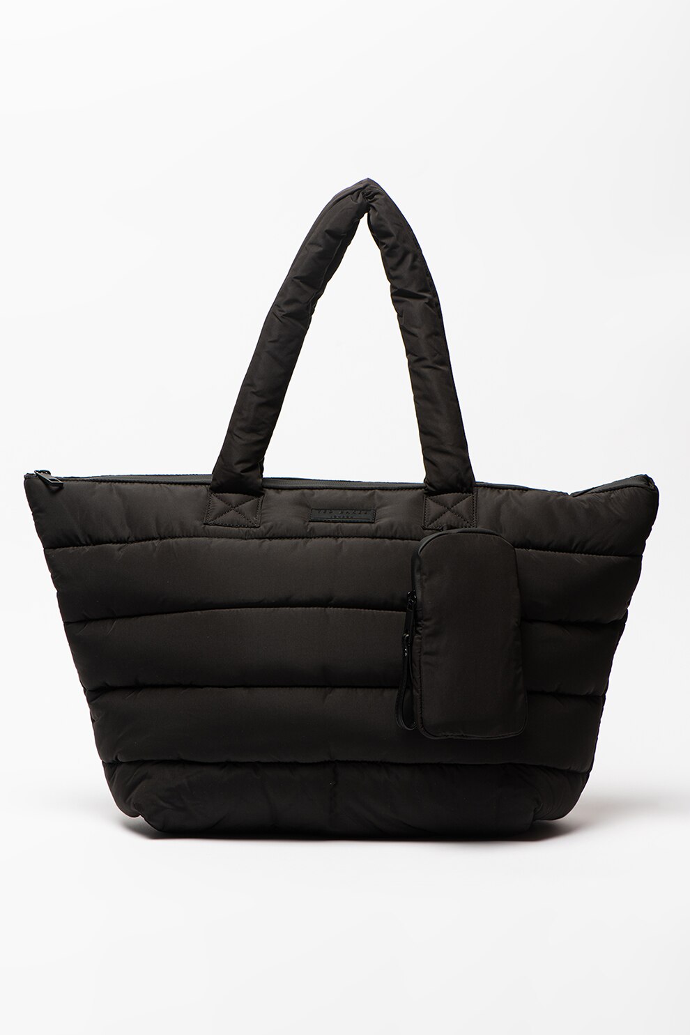 Ted Baker, Geanta shopper cu aspect matlasat Quinsin, Negru - eMAG.ro