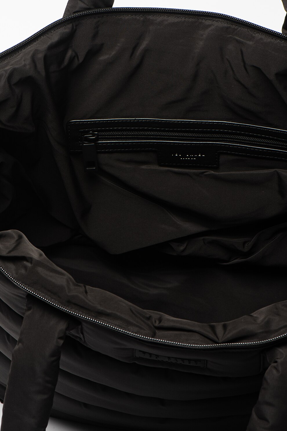 Ted Baker, Geanta shopper cu aspect matlasat Quinsin, Negru - eMAG.ro