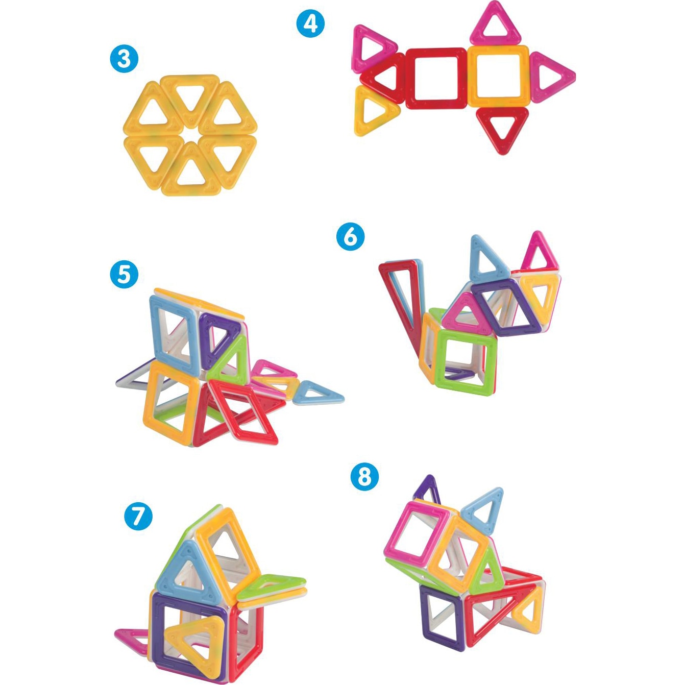 Set de constructie Magical Magnet Mini Color, 22 piese - eMAG.ro