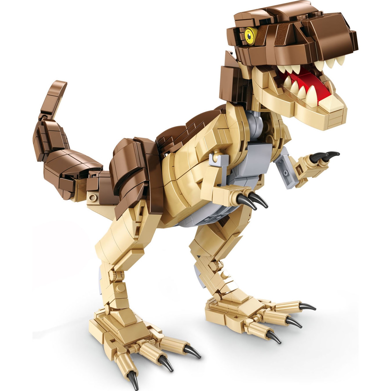Set constructie 2in1 Panlos Brick - T-Rex, 903 piese - eMAG.ro