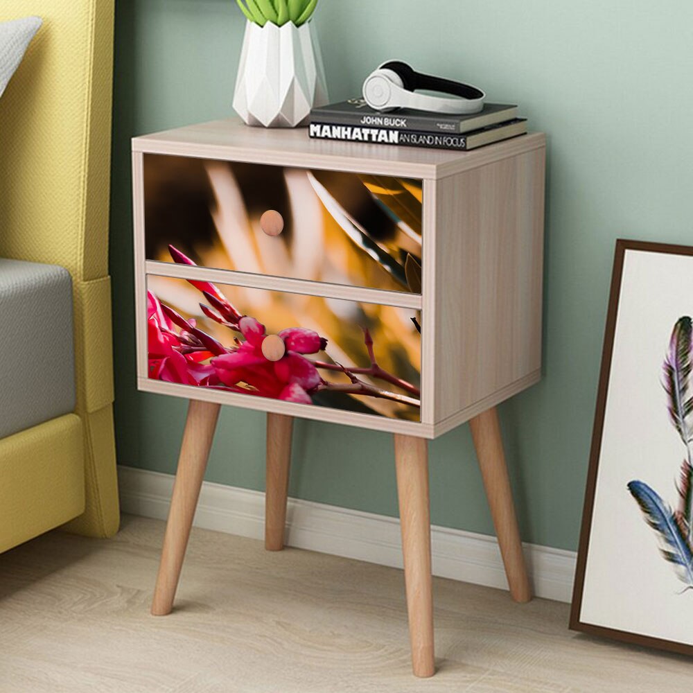 Autocolant Art Star pentru mobilier, Flori roz la umbra, Flori ...