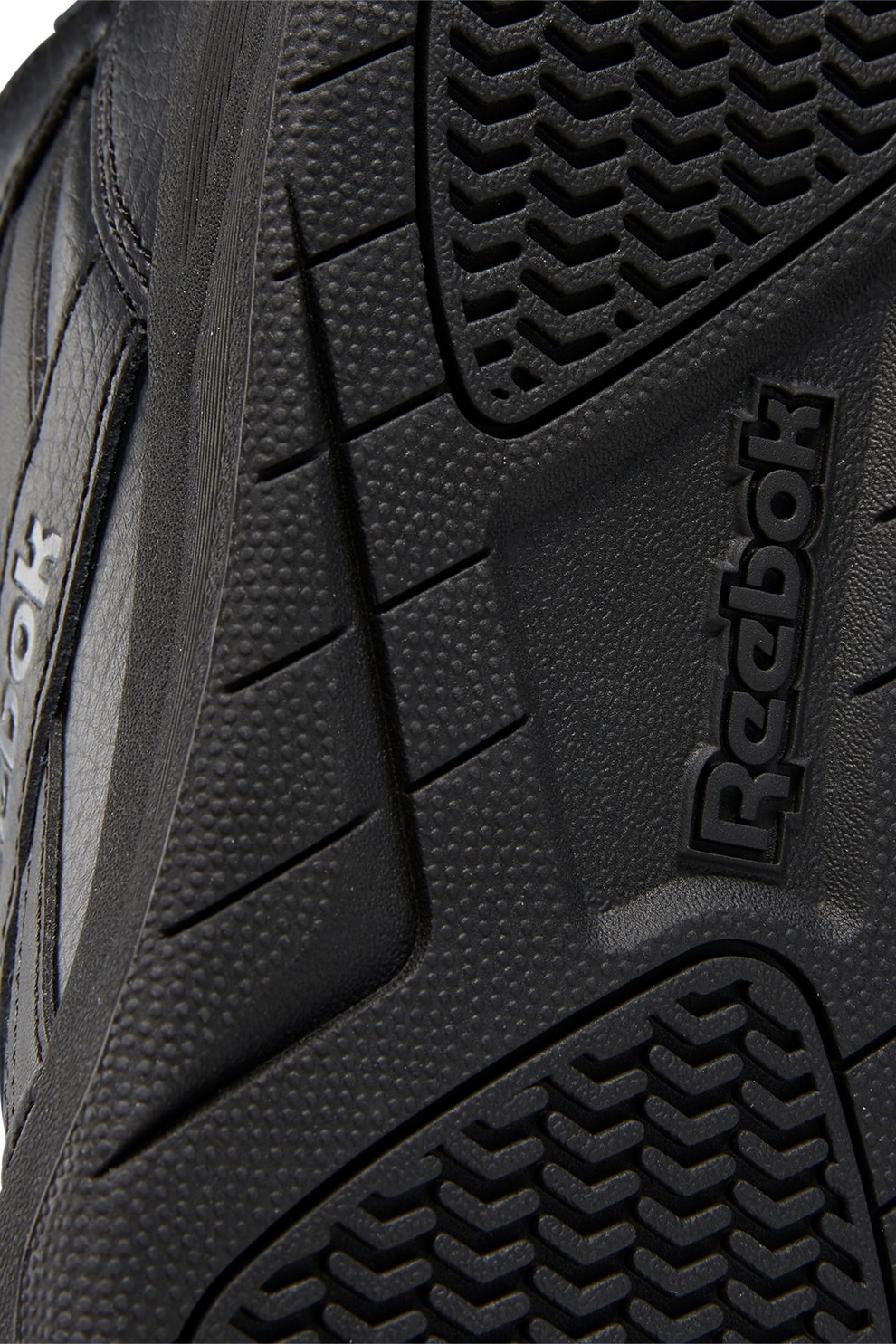 Reebok, Pantofi de piele pentru baschet, Negru, 7.5 - eMAG.ro