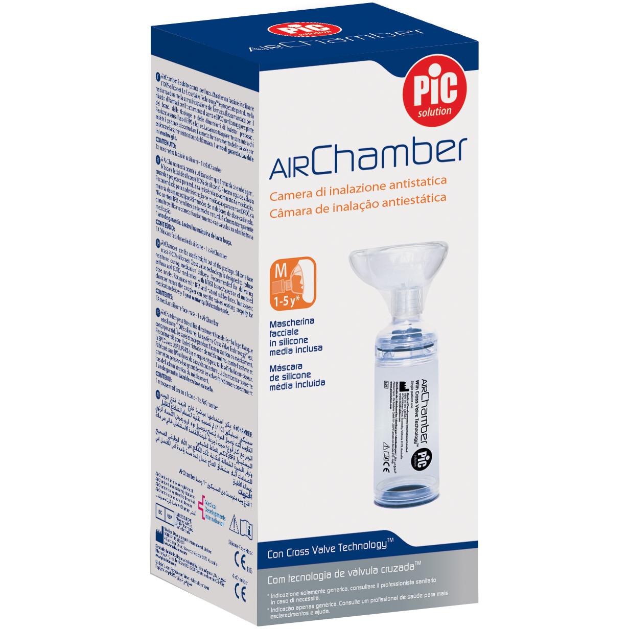 Camera de inhalare antistatica cu masca marimea M, Pic Solution, 1-5ani ...