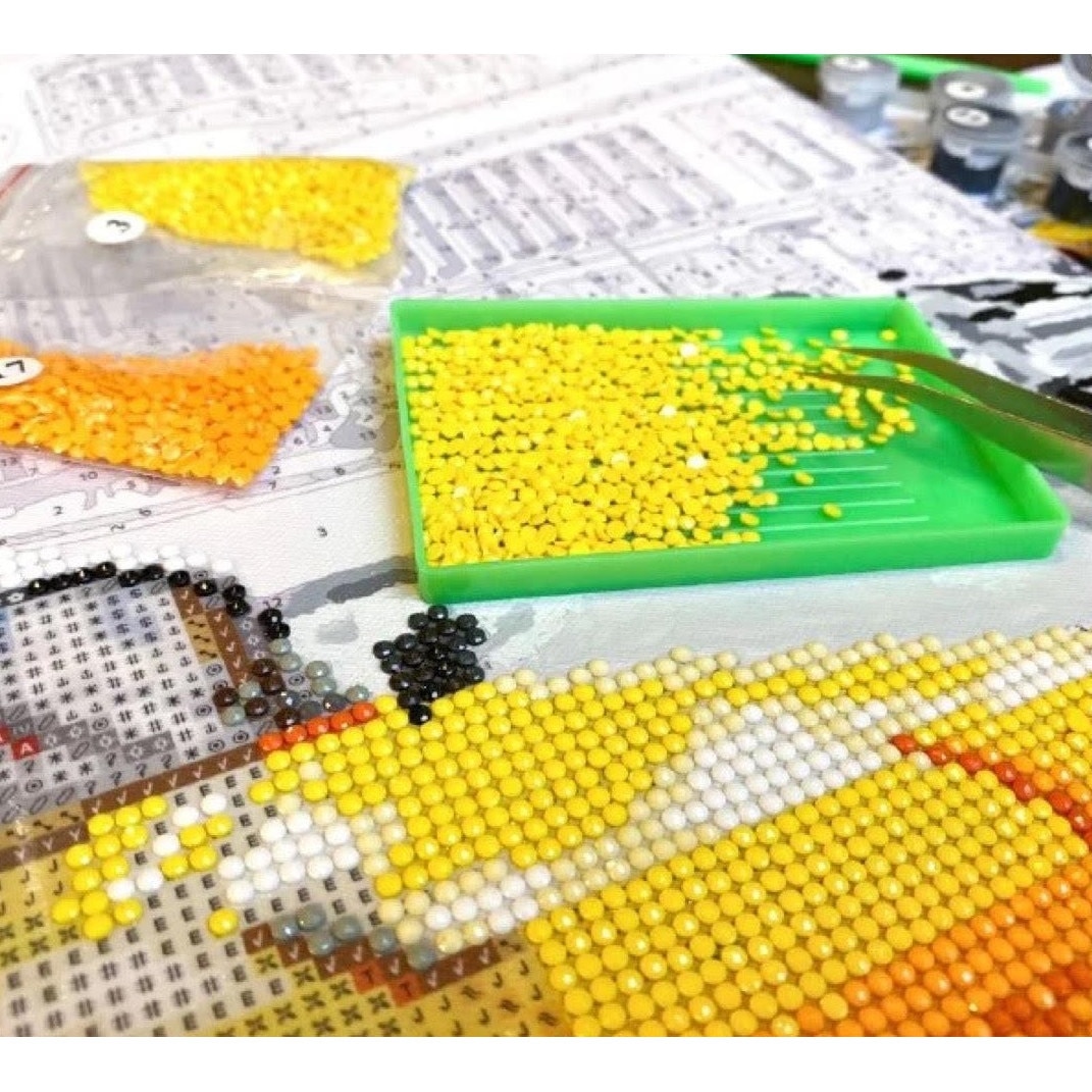 Pictura pe numere Mix combinata cu Mozaic cu diamante, 40X50 cm ACK032 - eMAG.ro