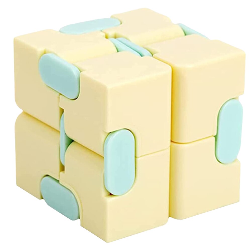 Cub Antistres Zenuk® - Infinity Cub, 4x4x4, Miscari Infinite, Galben ...