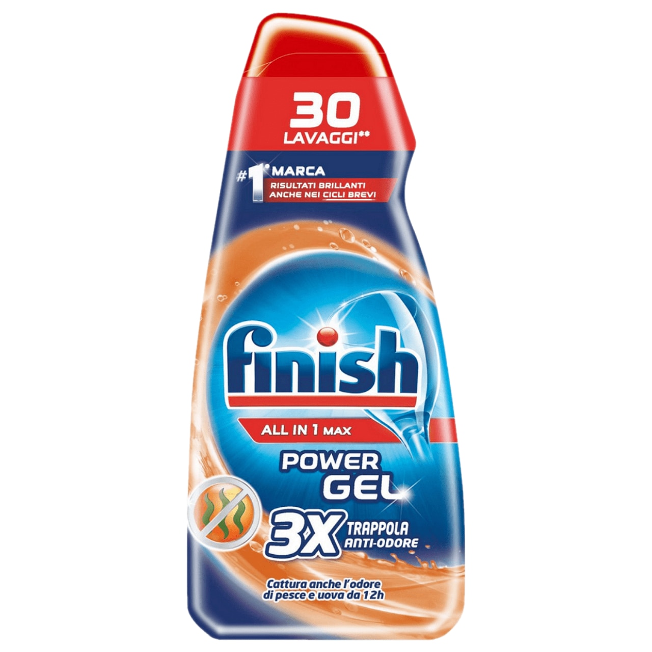 Гел за съдомиялна Finish All in 1 MAX Power gel, 600 мл - eMAG.bg