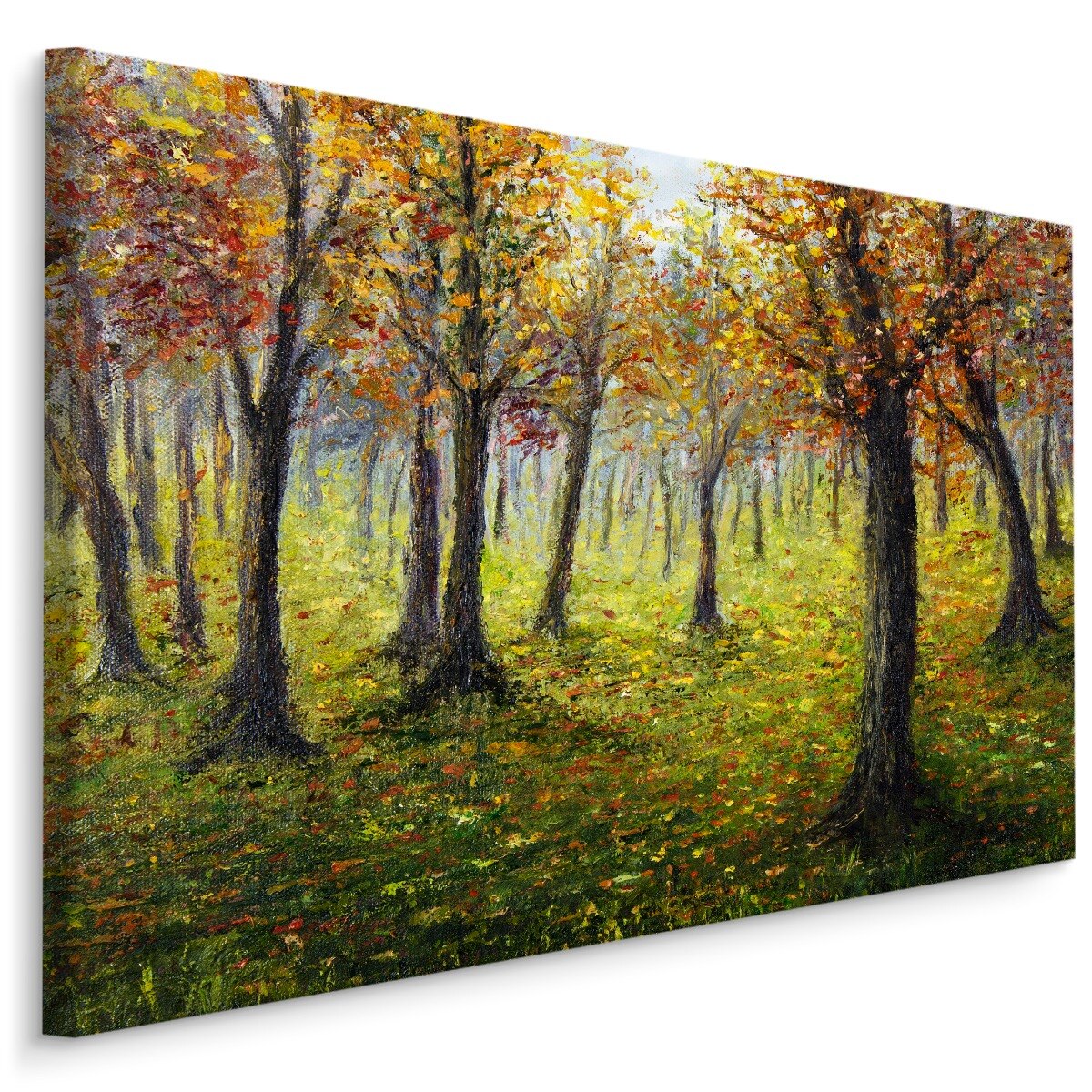 Tablou pentru Hol COPACI Padure Natura Peisaj 3D 100cm x 70cm Toamna ...