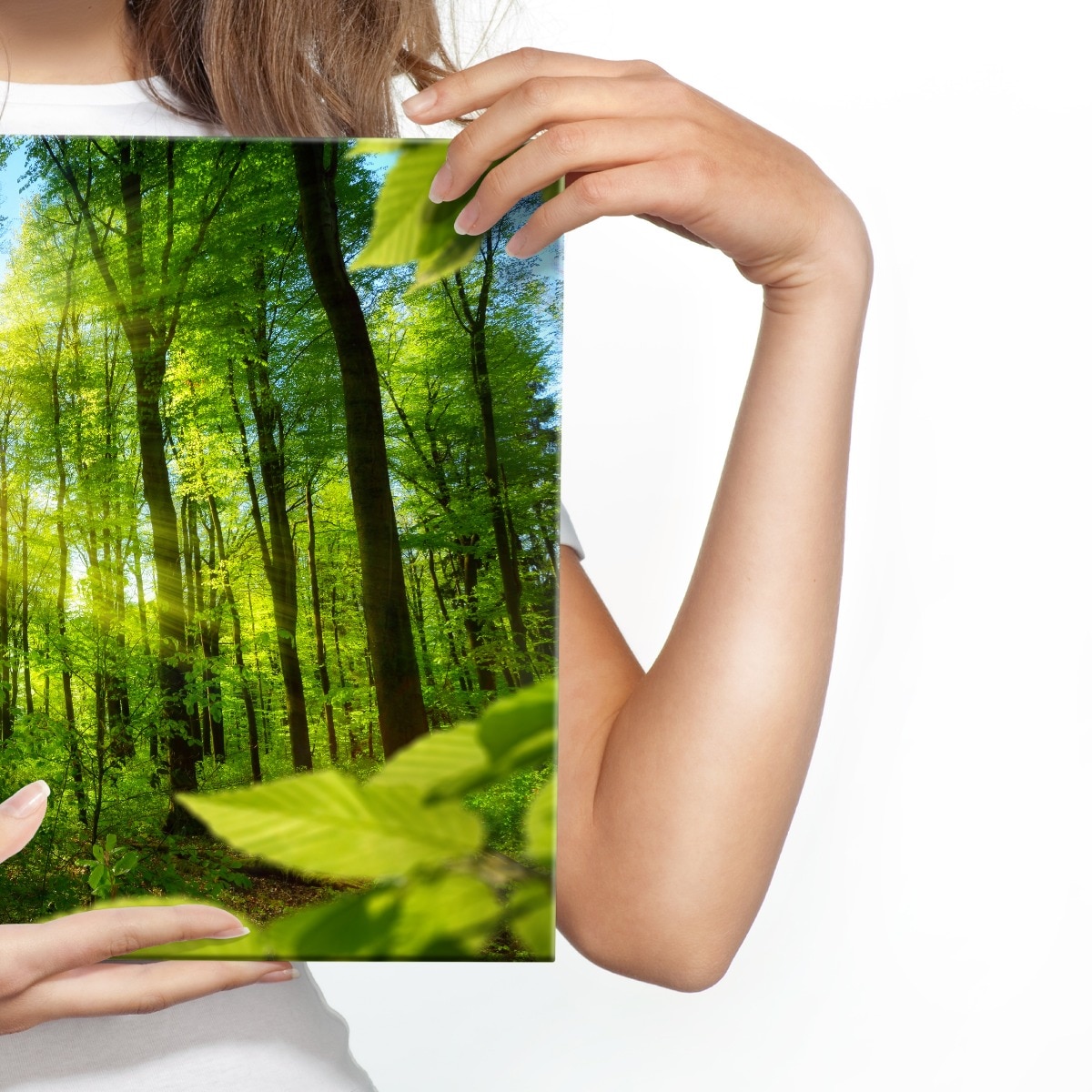 Tablou pentru Dormitor Rasarit Padure Efect 3D 120cm x 80cm Soare ...