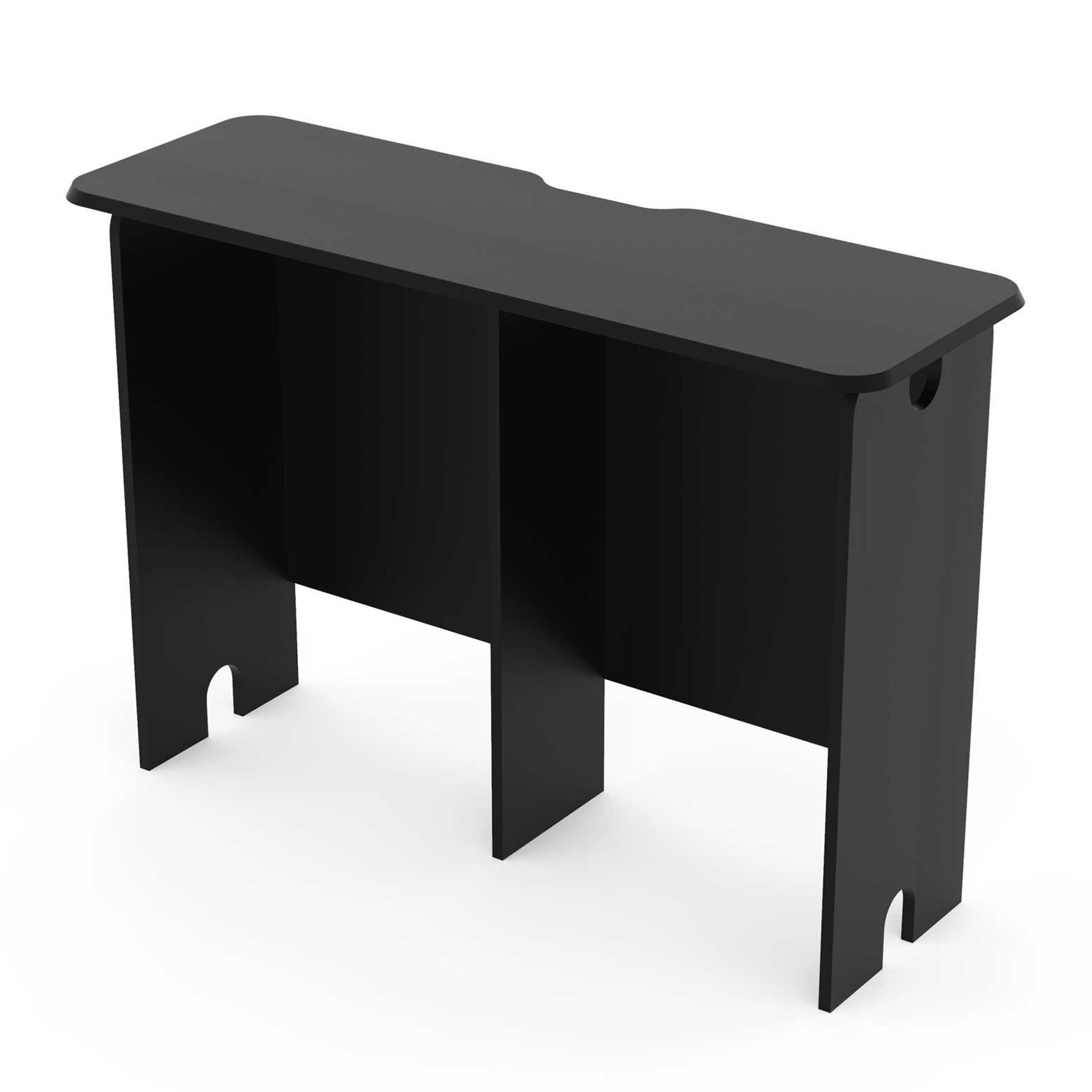Pupitru Dj, Glorious Mix Station, MDF, dimensiune 128x43x89 cm, Negru ...