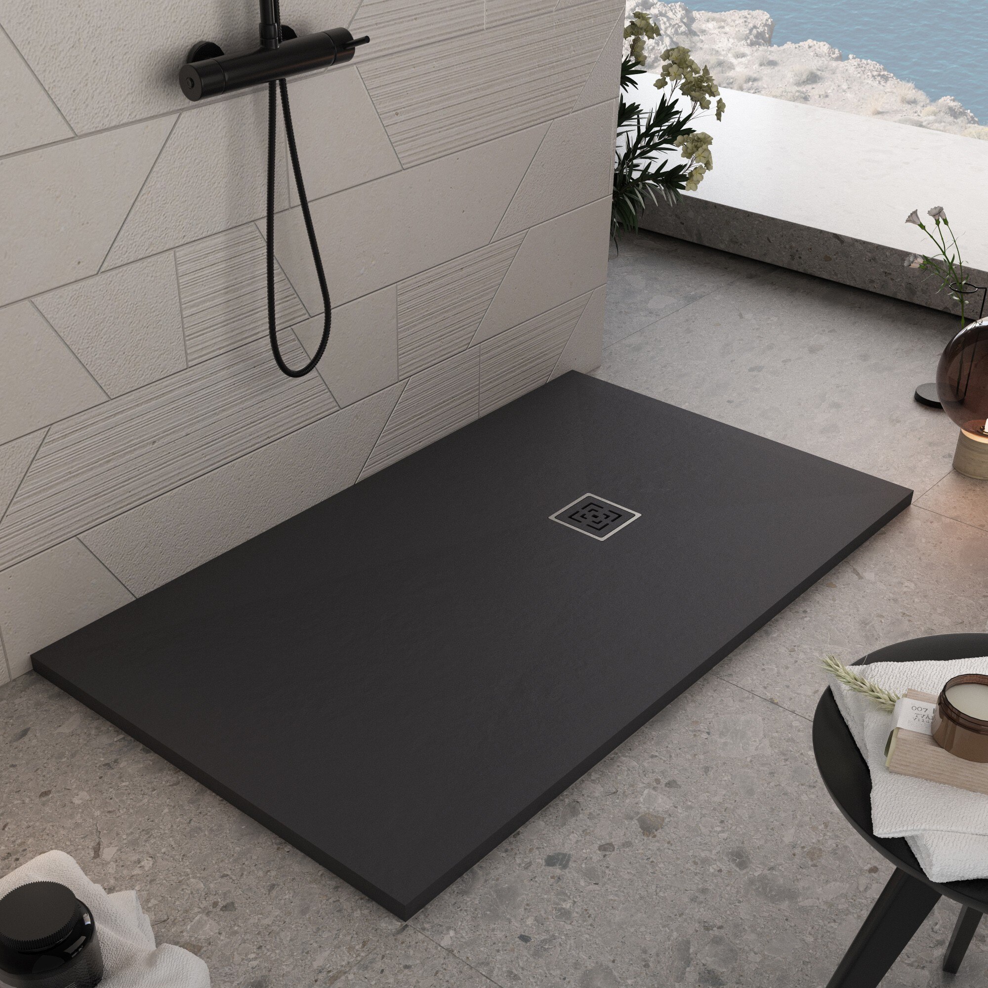 Cadita de dus dreptunghiulara cu sifon de scurgere, Olimpo Docce ...